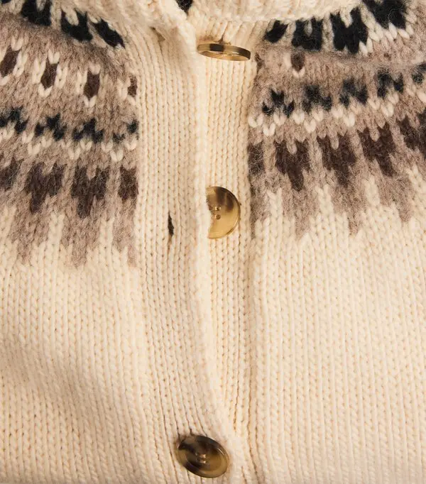 DÔEN Wool-blend Clarke Cardigan - Ivory