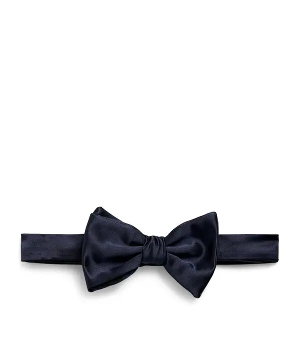 Emporio Armani Silk Bow Tie - Blue