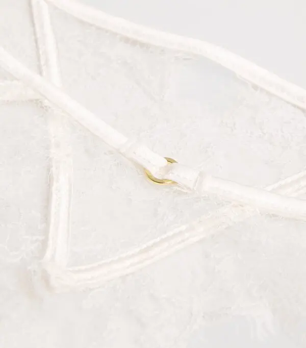 Kiki De Montparnasse Lace-insert Garter Belt - Ivory
