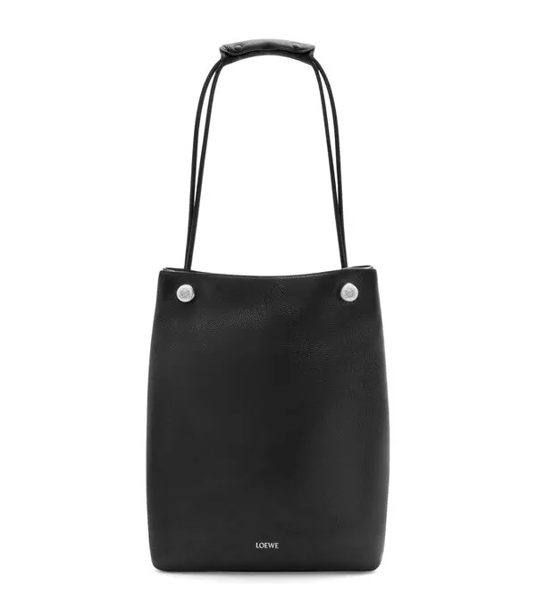 Loewe Leather Pebble Shoulder Bag - Black