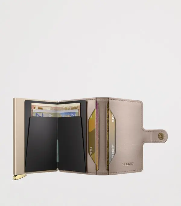 SECRID Leather Miniwallet - Beige