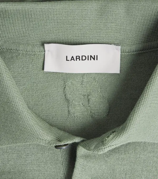 LARDINI Cotton Knit Polo Shirt