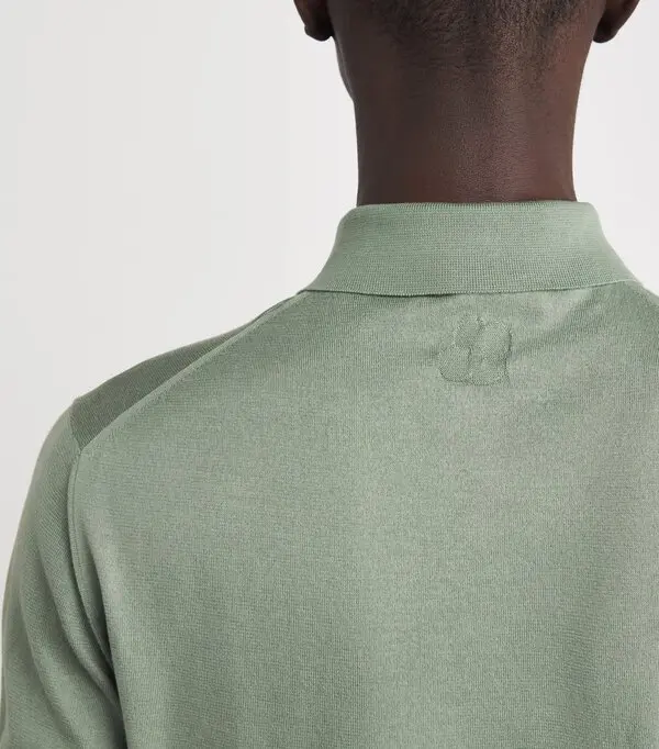 LARDINI Cotton Knit Polo Shirt