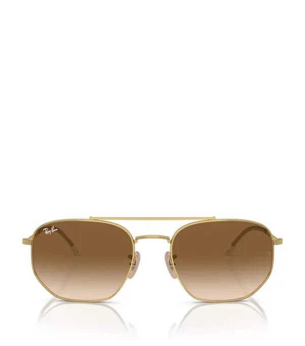 Ray-ban Metal 0rb3707 Sunglasses - Gold