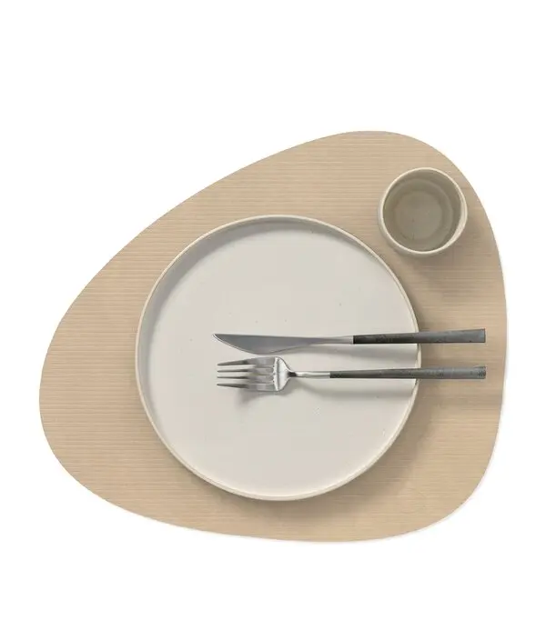 LIND DNA Large Curve Corduroy Placemat - Neutral