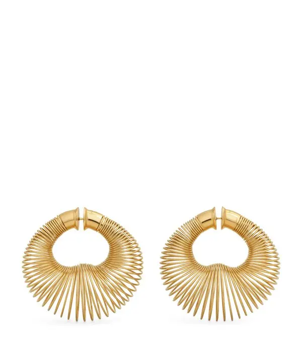 Alaïa Spiral Hoop Earrings - Gold