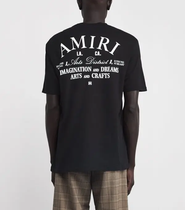 Amiri Cotton Arts District T-shirt - Black