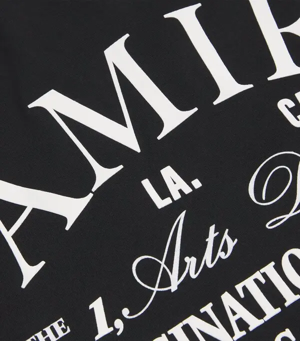 Amiri Cotton Arts District T-shirt - Black