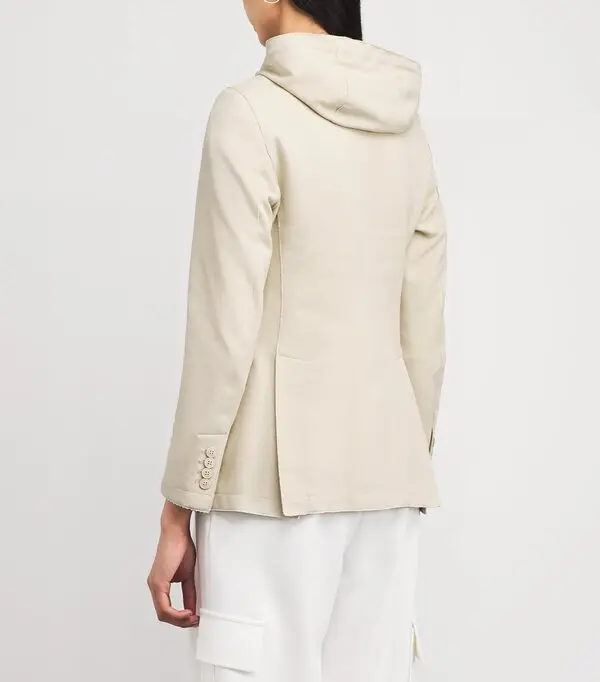 Eleventy Stretch-cotton Layered Blazer