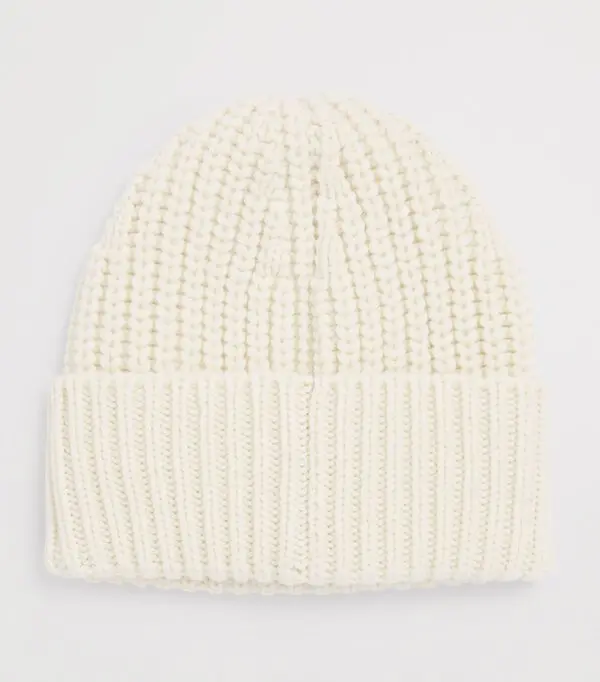 Moncler Tricot Cotton Beanie - White