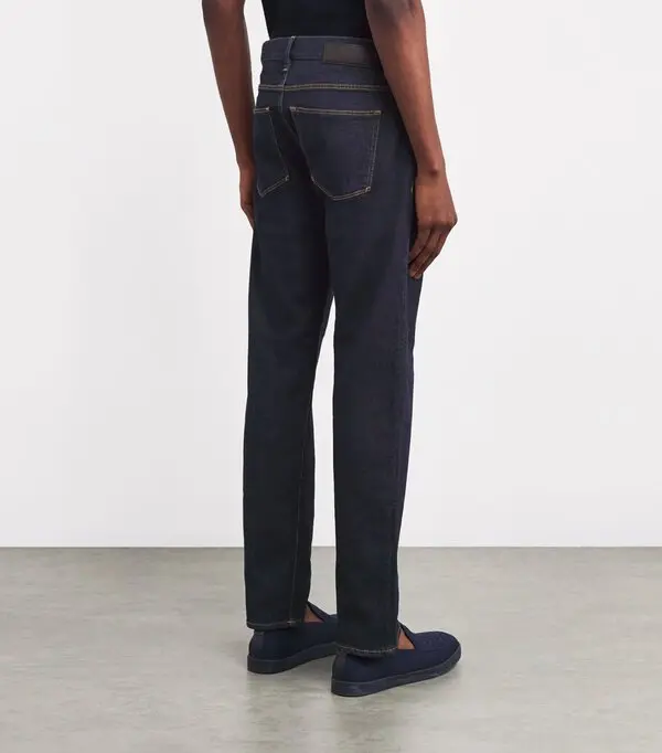 Giorgio Armani Stretch-cotton Straight Jeans - Blue