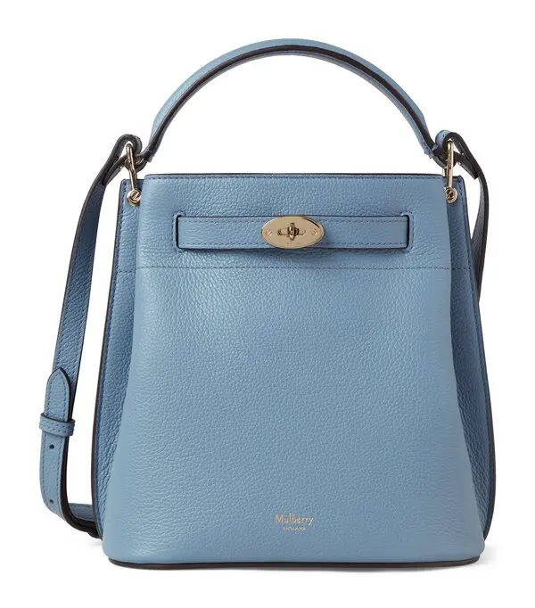 Mulberry Leather Islington Bucket Bag - Blue