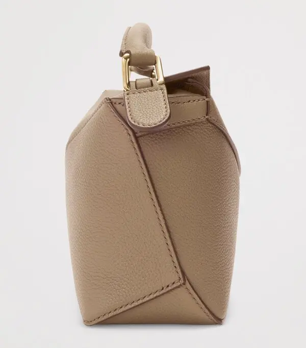 Loewe Mini Puzzle Edge Top-handle Bag - Brown