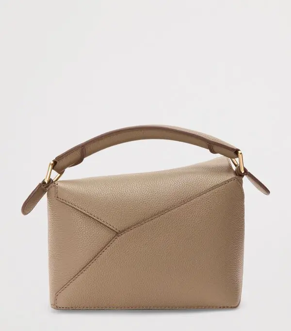 Loewe Mini Puzzle Edge Top-handle Bag - Brown