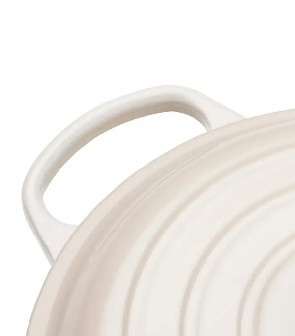 LE CREUSET Cast Iron Shallow Round Casserole Dish - Ivory
