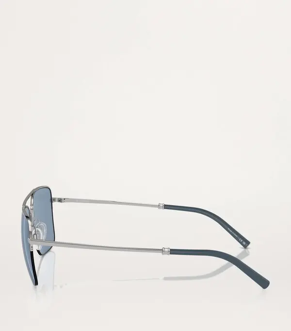 Oliver Spencer Metal R-2 Sunglasses - Blue