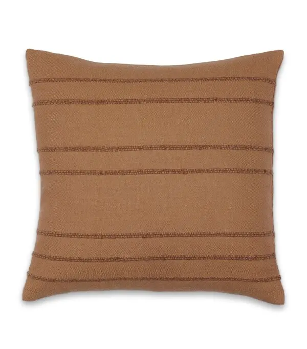HAMAM Wool Alpaca Ribbed Cushion Case - Brown