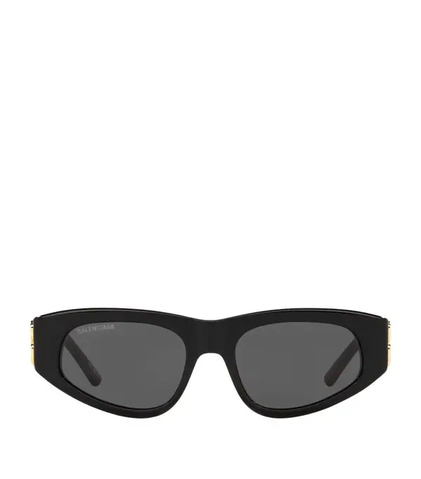 Balenciaga Round Bb0095s Sunglasses - Black