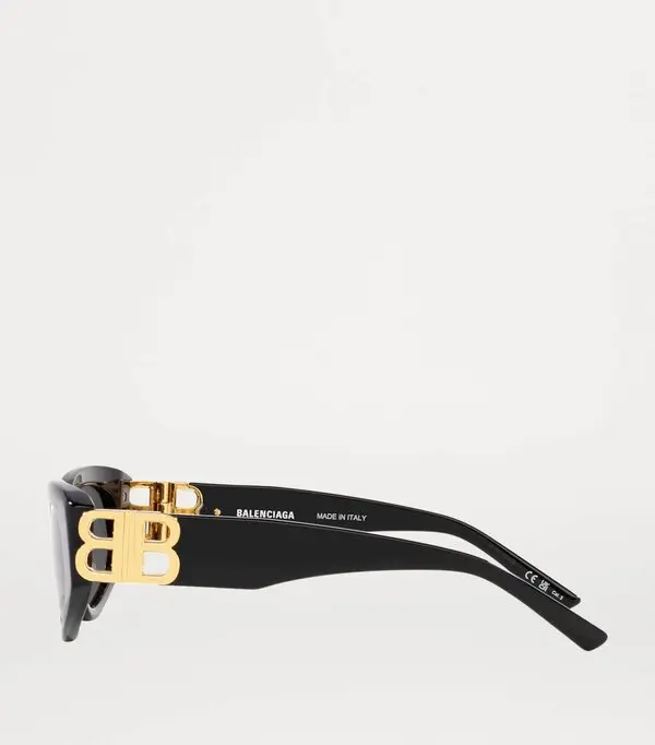 Balenciaga Round Bb0095s Sunglasses - Black