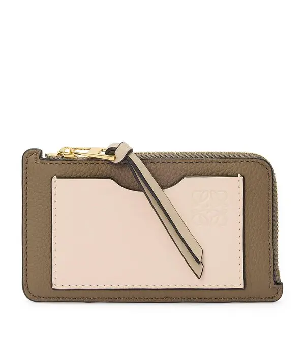 Loewe Small Calfskin Card Holder - Brown