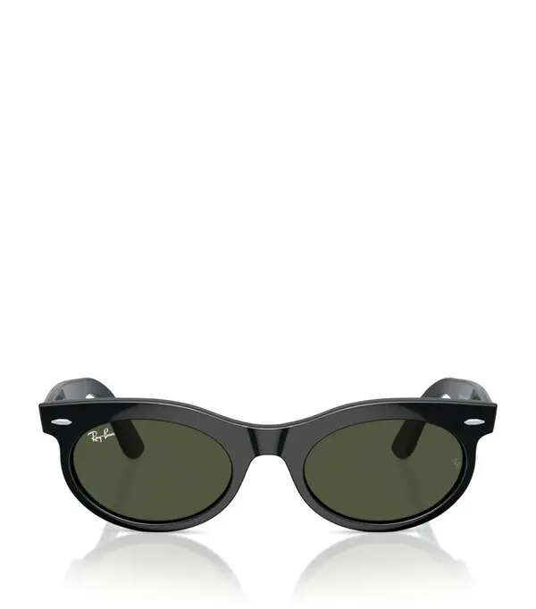 Ray-ban Wayfarer Oval Sunglasses - Black
