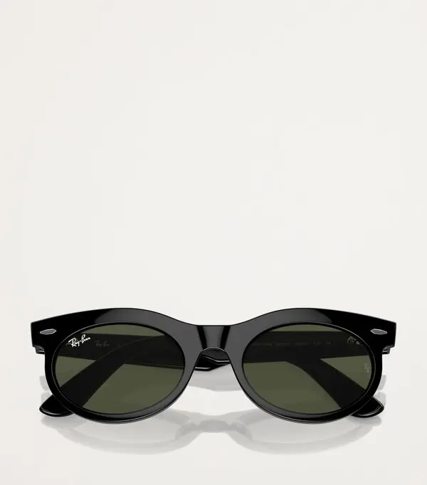 Ray-ban Wayfarer Oval Sunglasses - Black