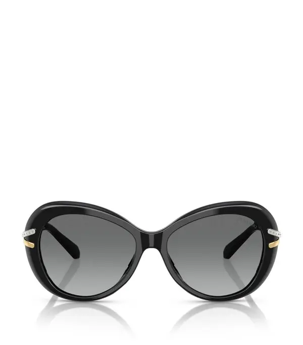 SWAROVSKI Acetate Sk6026 Sunglasses - Black