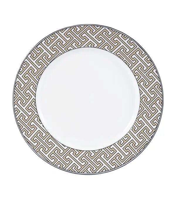 O.W.LONDON Set Of 2 Maze Dessert Plates - Beige