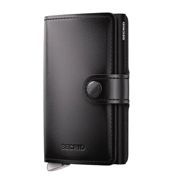 SECRID Dusk Leather Miniwallet - Black