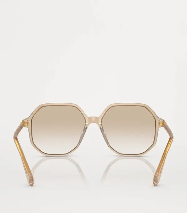 SWAROVSKI Sk6003 Octagon Sunglasses - Brown