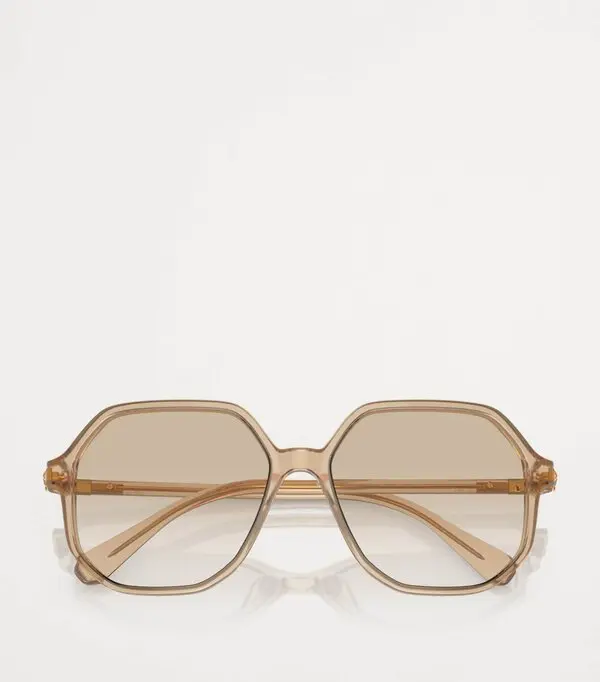 SWAROVSKI Sk6003 Octagon Sunglasses - Brown