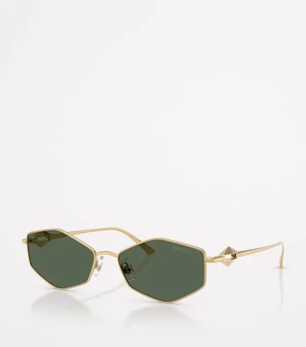 JIMMY CHOO Wire Hexagonal Zoey Sunglasses