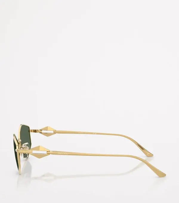 JIMMY CHOO Wire Hexagonal Zoey Sunglasses