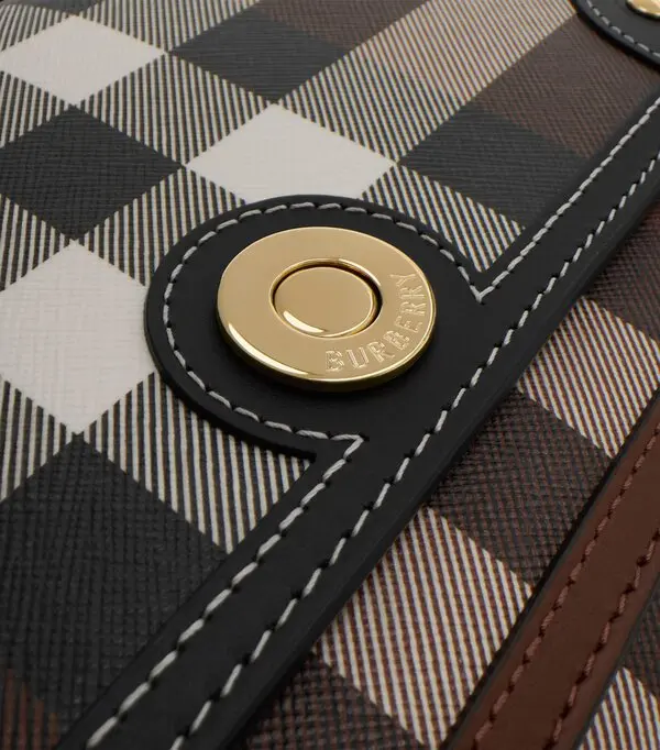 Burberry Check Crossbody Bag - Brown