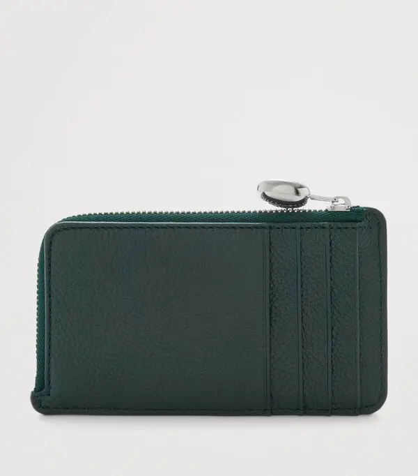 Loewe Leather Pebble Card Holder - Green