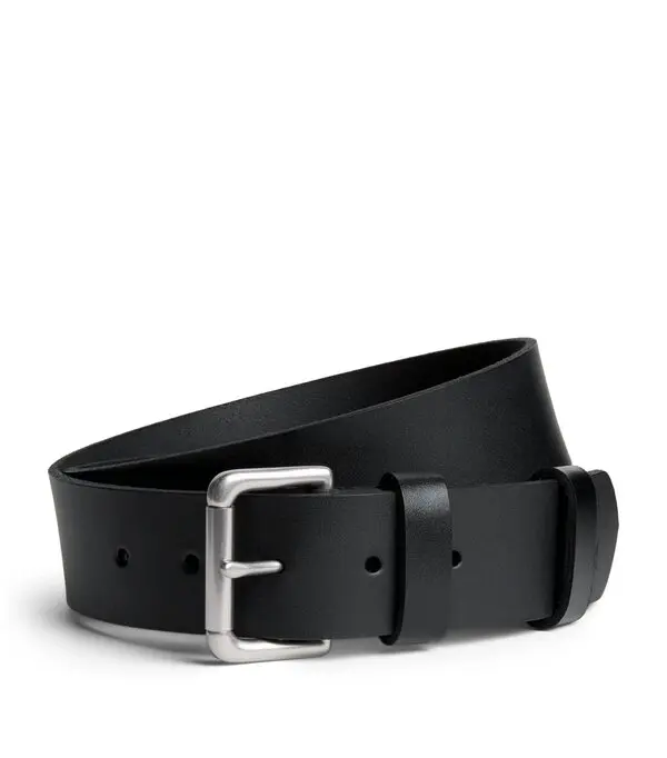 Polo Ralph Lauren Leather Roller Buckle Belt - Black