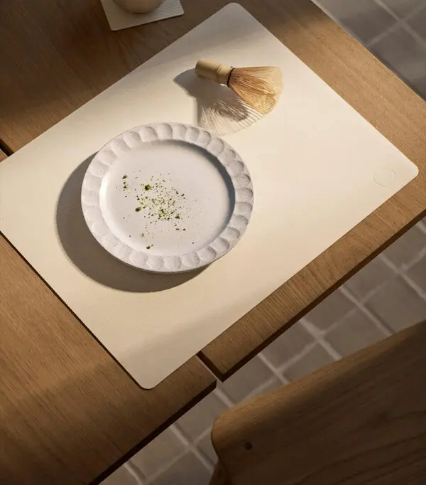 LIND DNA Large Square Corduroy Placemat - Neutral