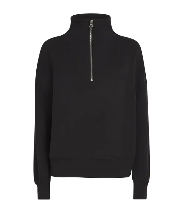 Varley Doublesoft Hawley Half-zip Sweatshirt - Black