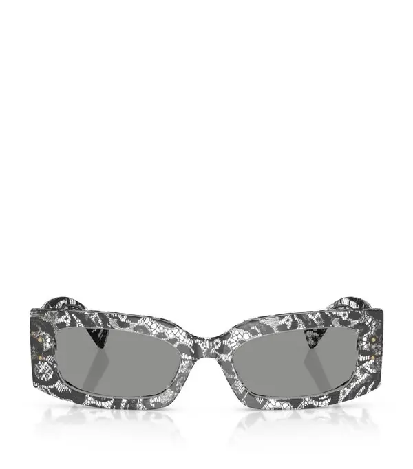 Dolce & Gabbana Acetate Rectangular Sunglasses - Black