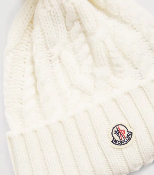 Moncler Virgin Wool-cashmere Pom-pom Beanie