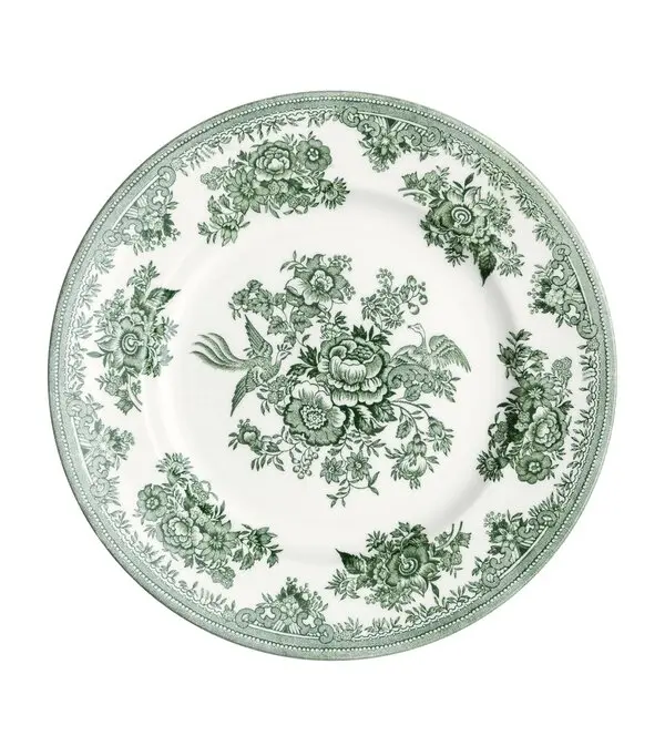 BURLEIGH Set Of 4 Asiatic Pheasants Side Plates - Green