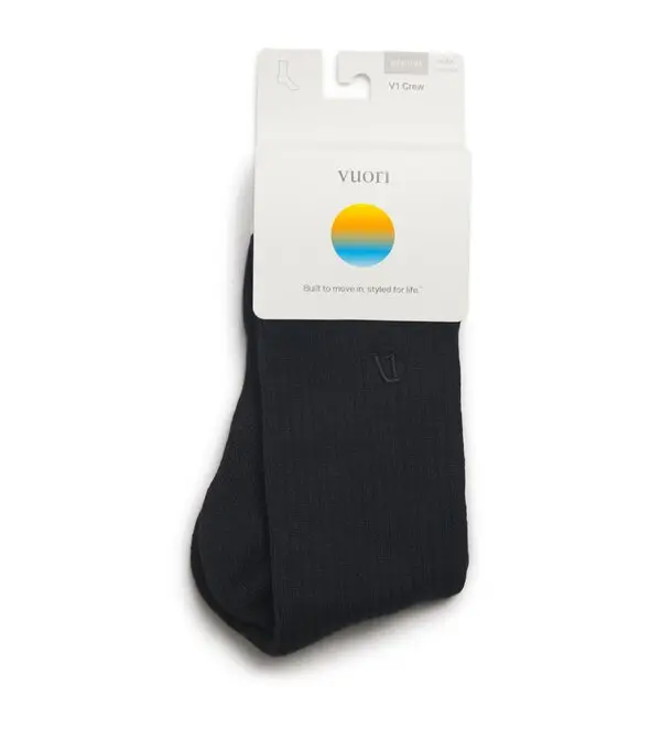 Vuori V1 Crew Performance Socks - Black