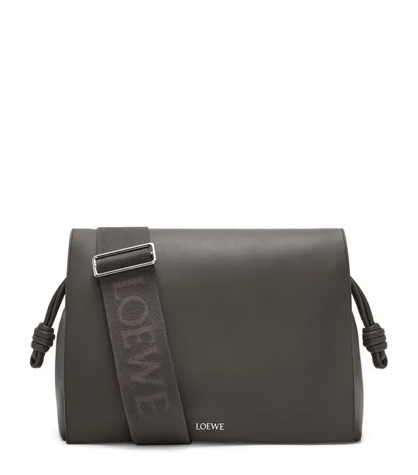 Loewe Leather Flamenco Satchel - Grey