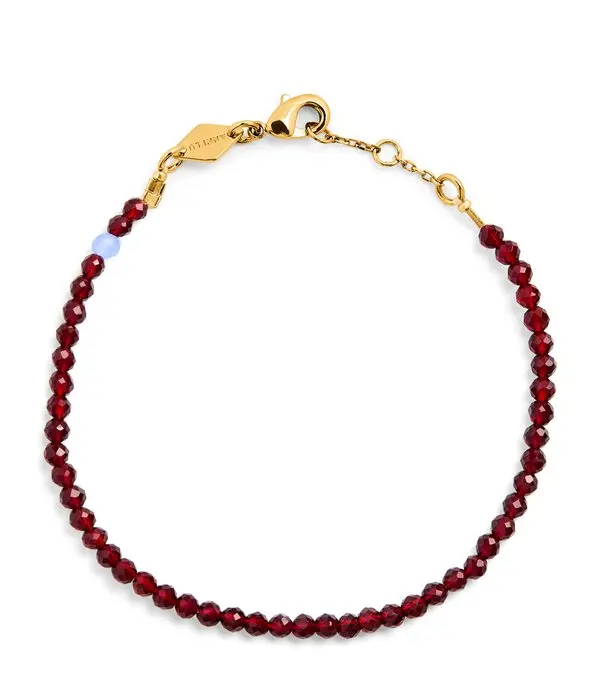 Anni Lu Gold-plated Beaded Bracelet - Red