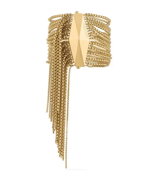 JIMMY CHOO Crystal-embellished Zandra Bracelet - Gold