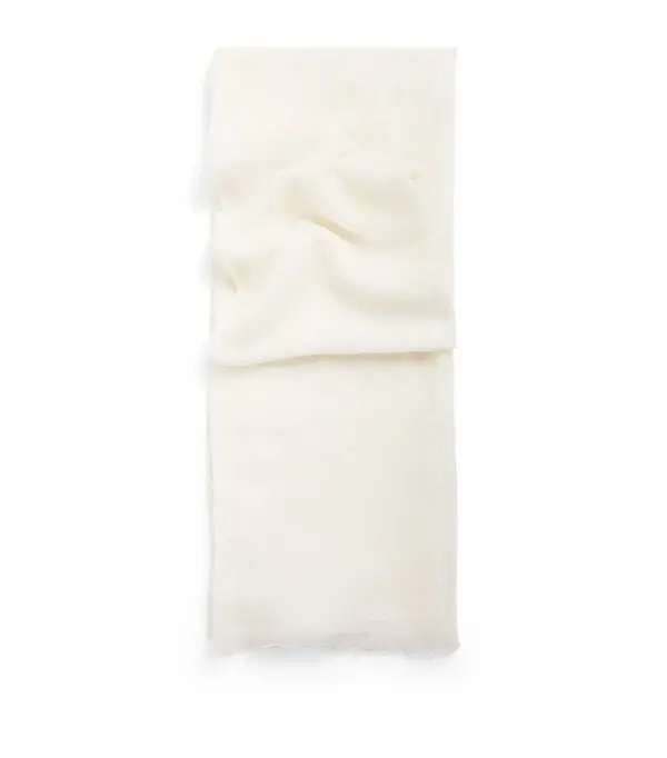 Eleventy Cashmere Scarf - White