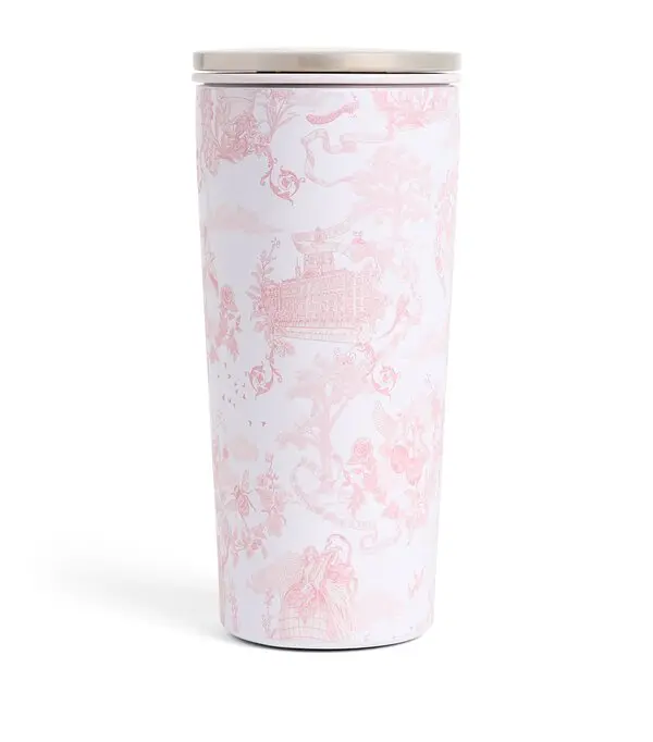 Harrods Printed Travel Cup - Pink