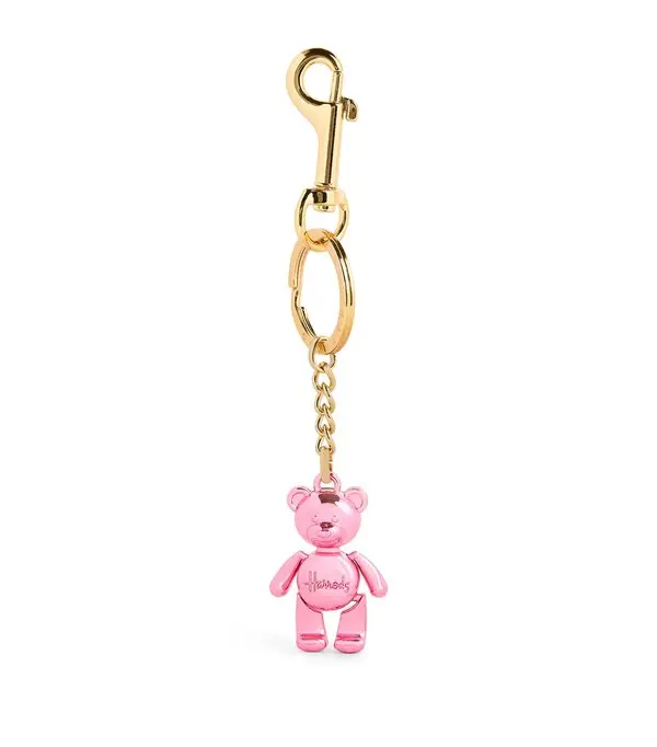Harrods Jointed Bear Keyring - Pink