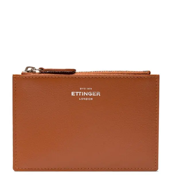 ETTINGER Mini Leather Capra Travel Pouch - Brown