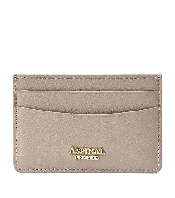 ASPINAL OF LONDON Slim Leather Card Holder - Neutral